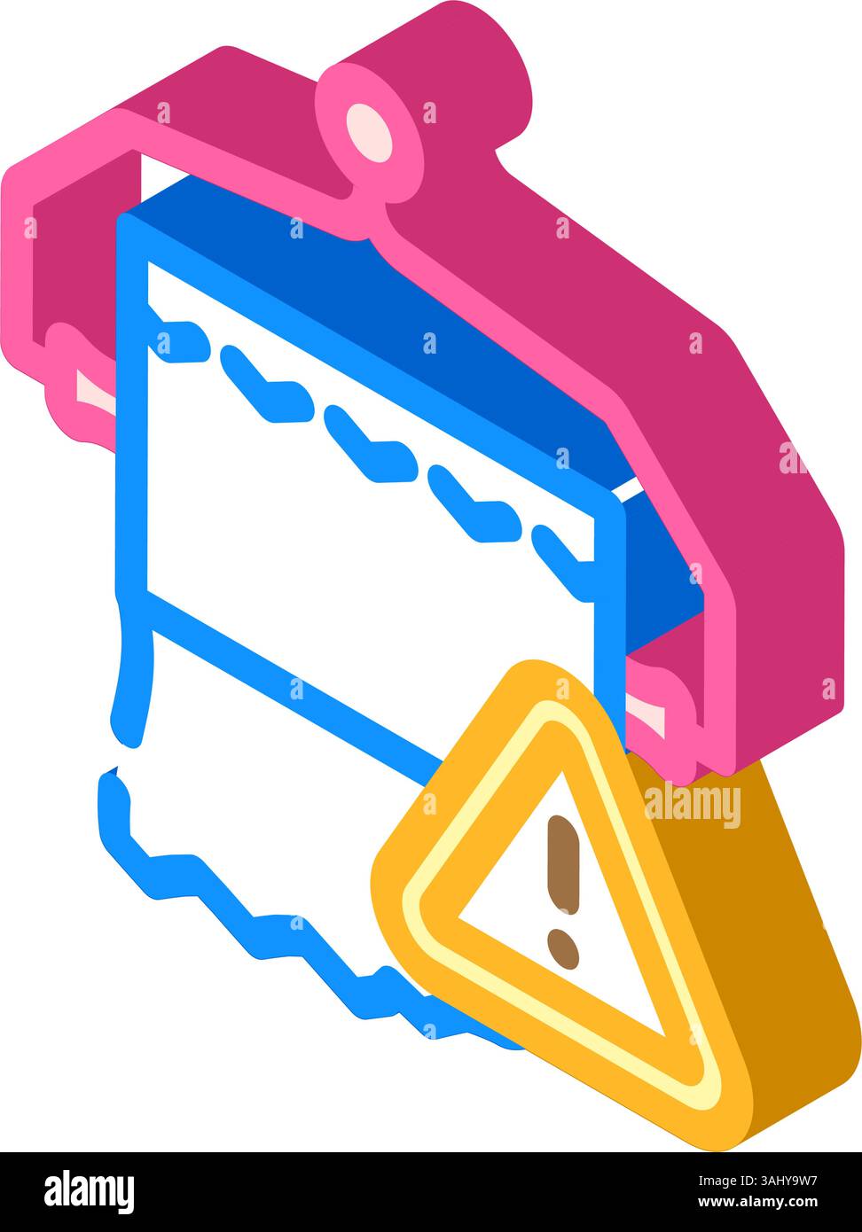 diarrhea warning isometric icon vector illustration Stock Vector Image ...