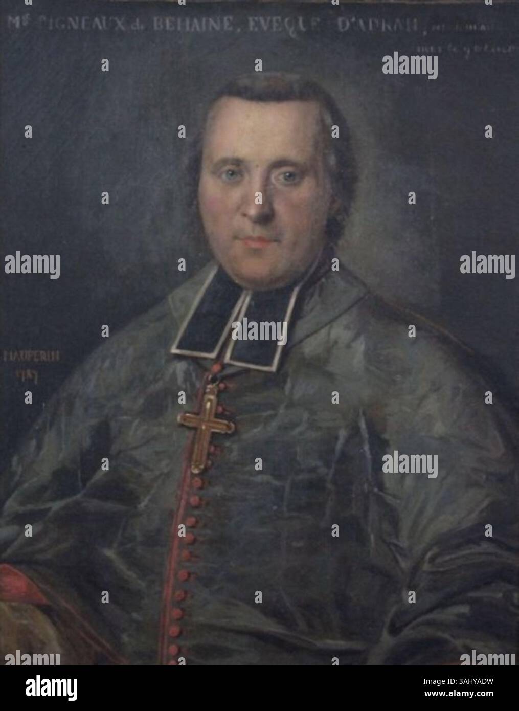 A 19th-century painting by Eugénie Marie Salanson, depicting a copy of ...