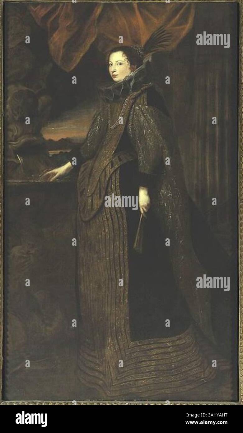 This 1625 portrait by Anthony van Dyck depicts Catarina Balbi, wife of ...