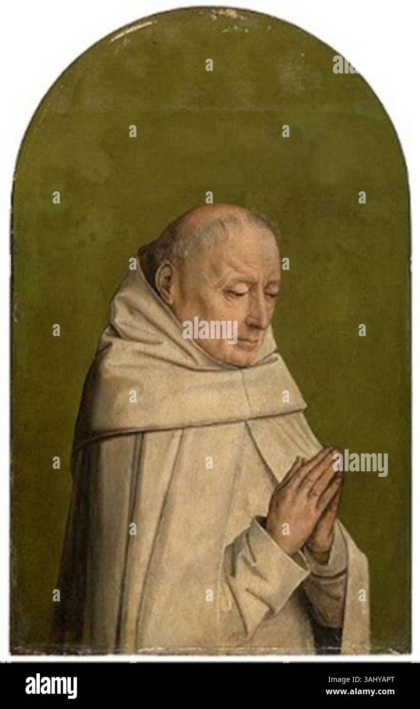 A 15th-century portrait of a monk, attributed to Dieric Bouts' workshop ...