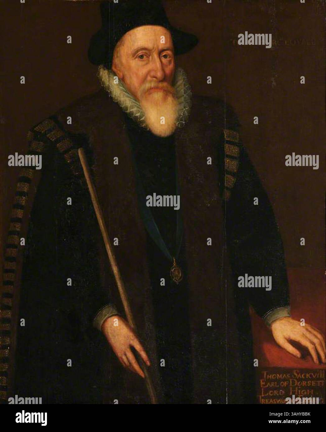 This portrait, created after John de Critz the Elder, depicts Thomas ...