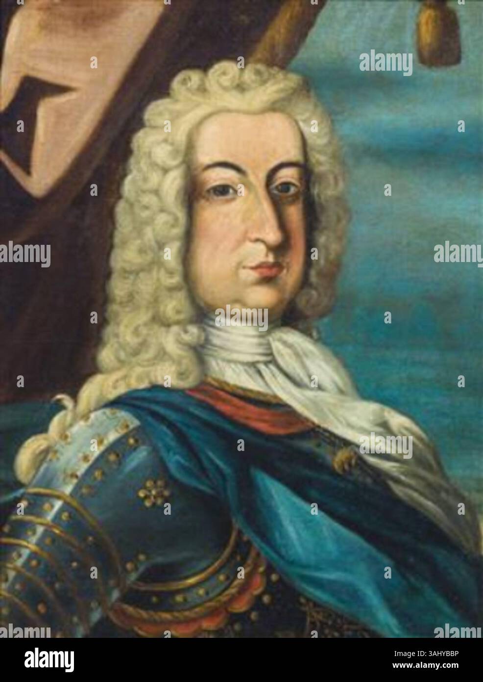 This 17th-century oil on canvas portrait shows Francesco III d'Este ...