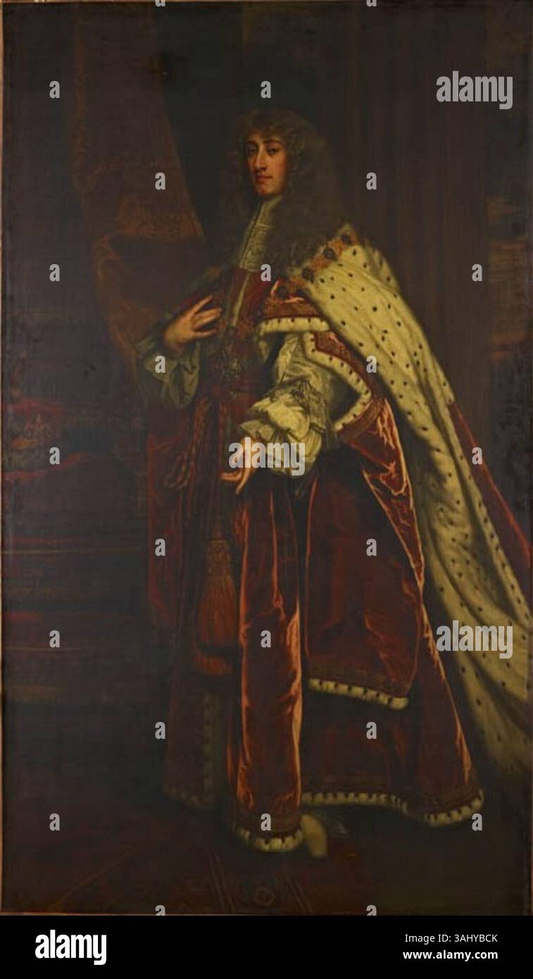 This portrait, after Sir Peter Lely, depicts James VII & II of England ...
