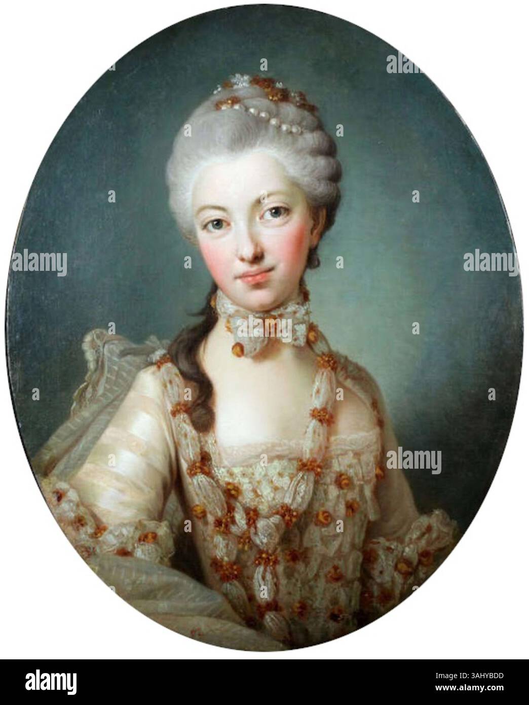 Portrait of Izabela Lubomirska, painted circa 1767, depicts the ...