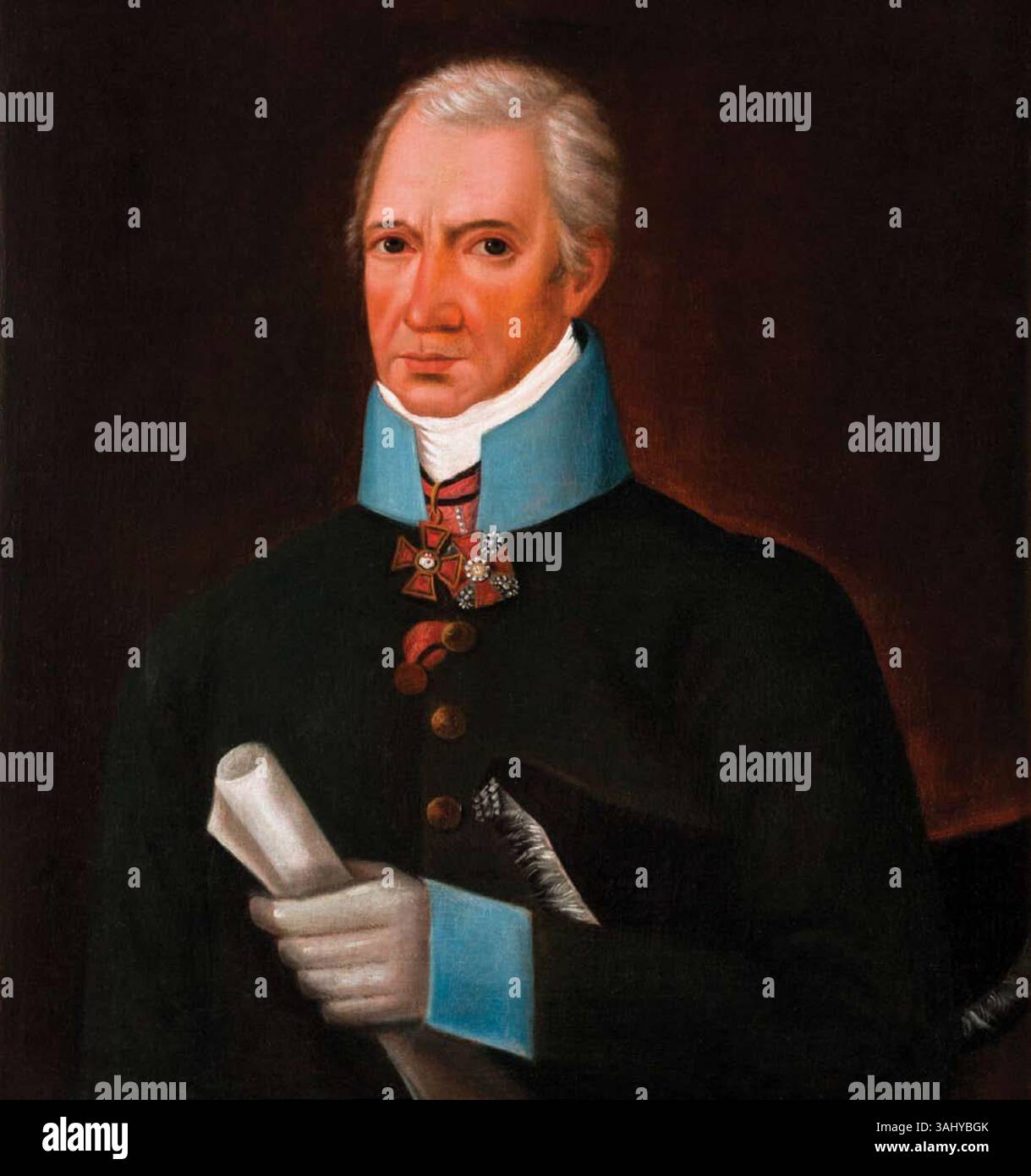 This 1817 portrait of Gavrila Vasilievich Ryumin by an unidentified ...