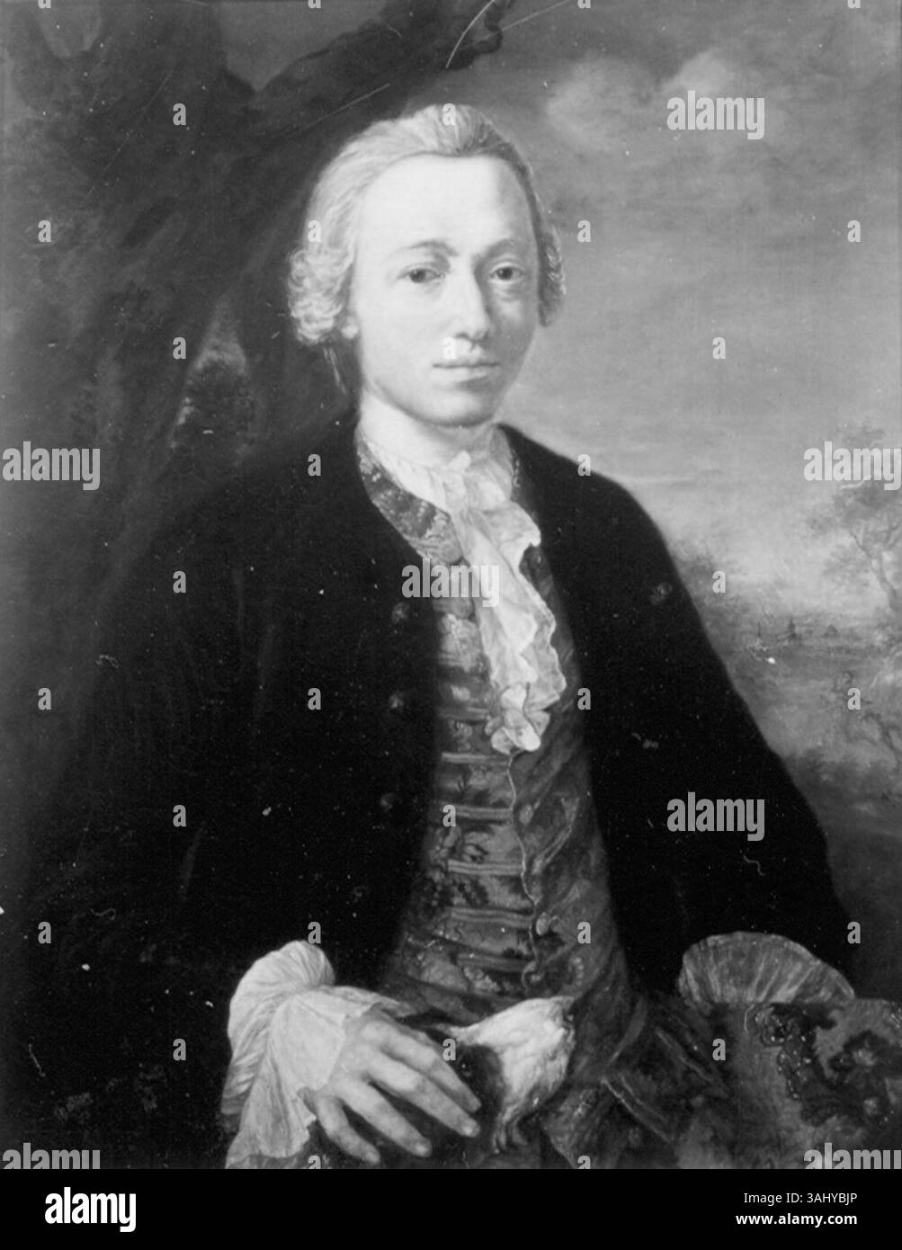 A 1751 portrait of Assuerus Johan Veldtman, Heer of Slochteren and ...