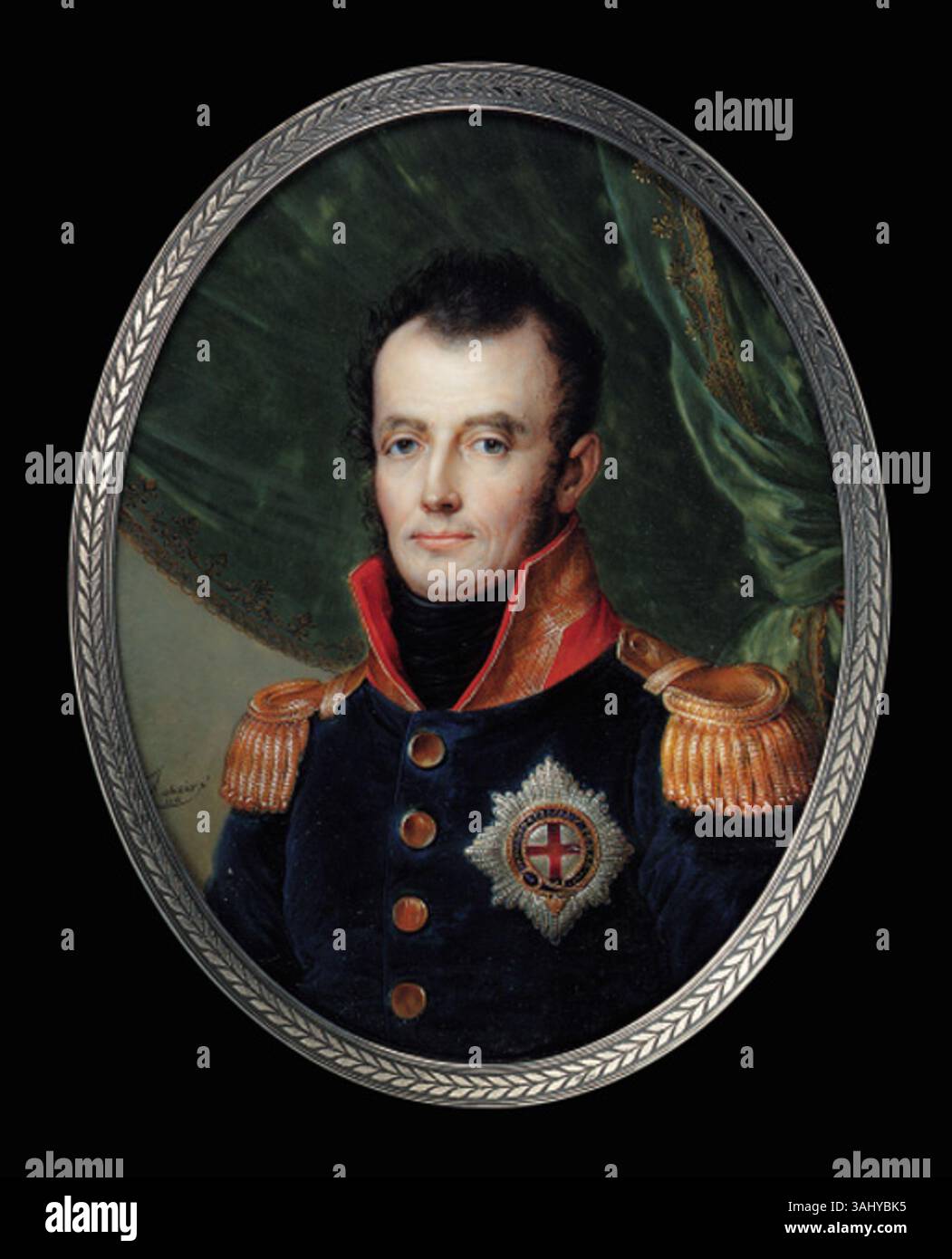This miniature, painted by Louis-Marie Autissier in 1815, depicts King ...