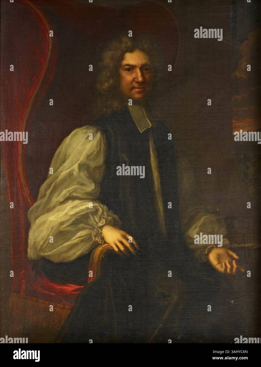 This portrait depicts George Hooper, Bishop of Bath and Wells, painted ...