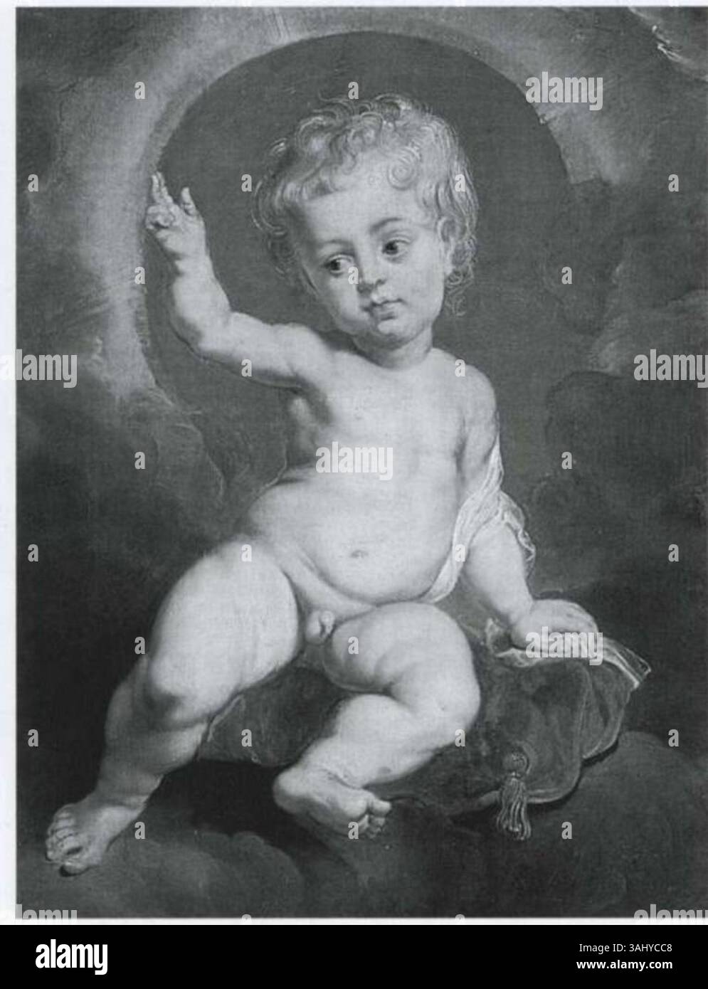 This 17th-century painting, attributed to the School of Peter Paul Rubens, depicts the Christ ...