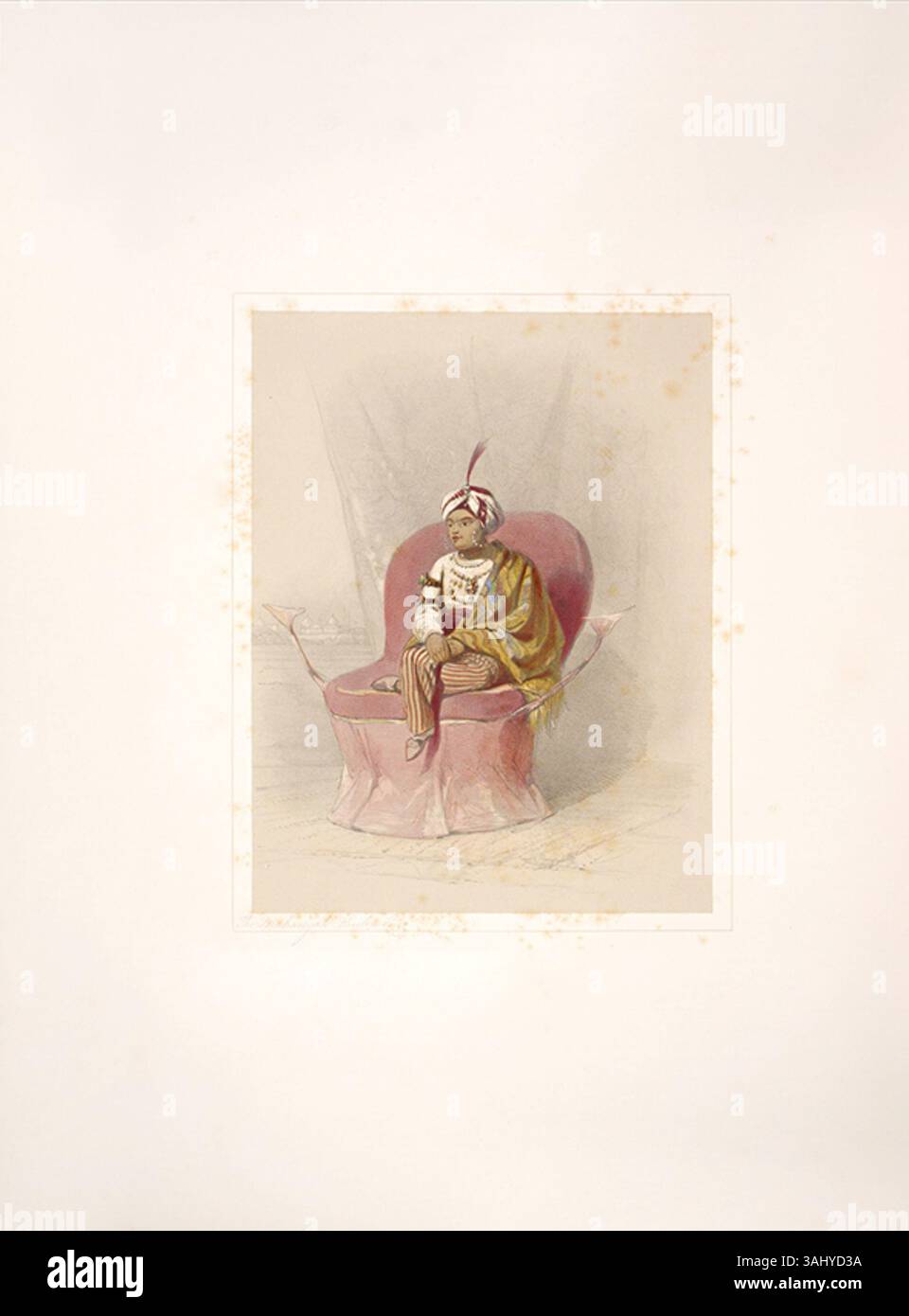 This 1847 frontispiece features the portrait of Maharajah Duleep Singh ...