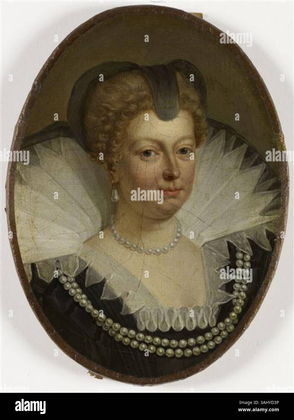 This 1776 oil portrait by Jean-Marie Ribou depicts Marie de' Medici ...