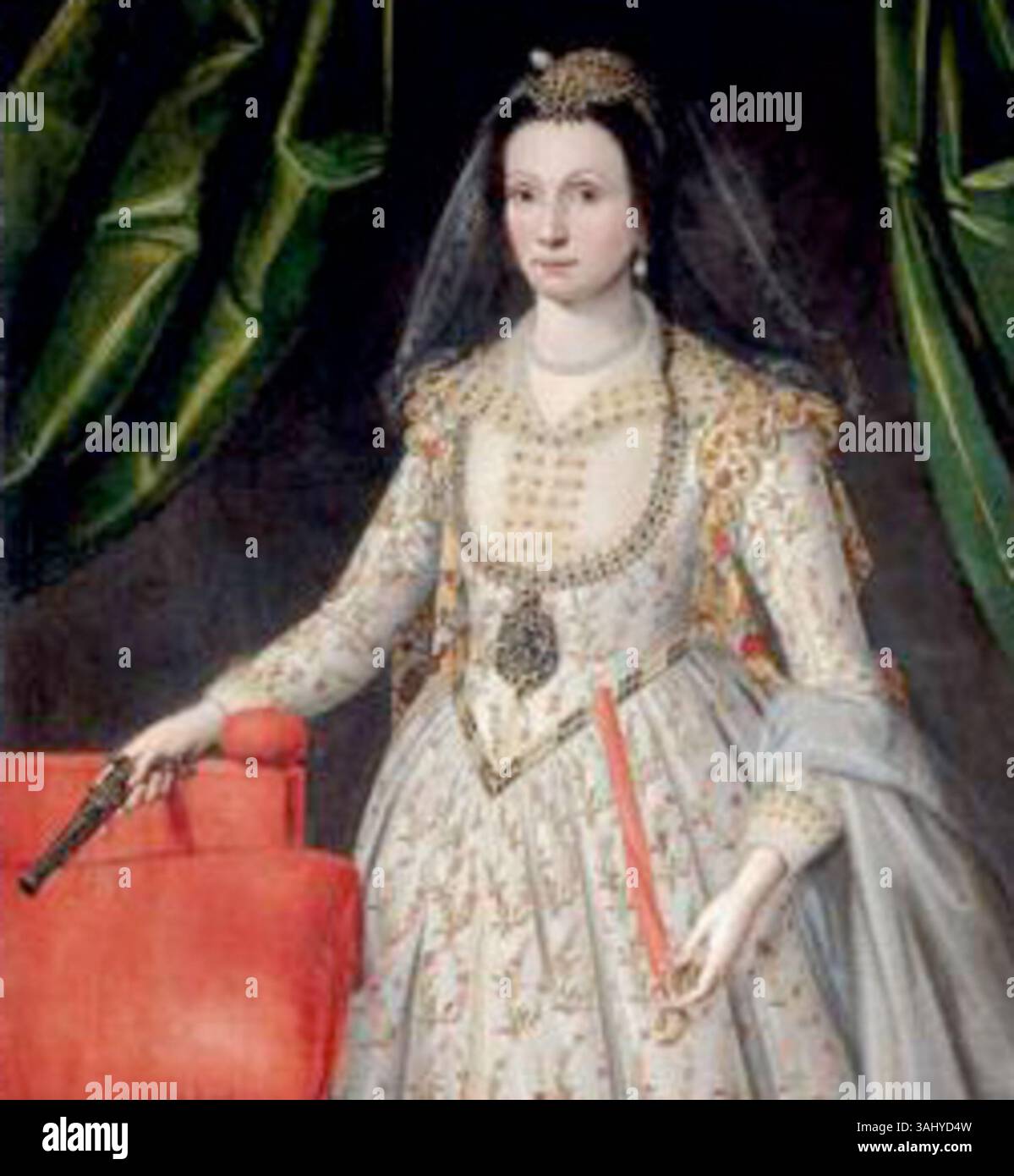 A 1627 double portrait by an unknown artist depicting Robert Shirley ...