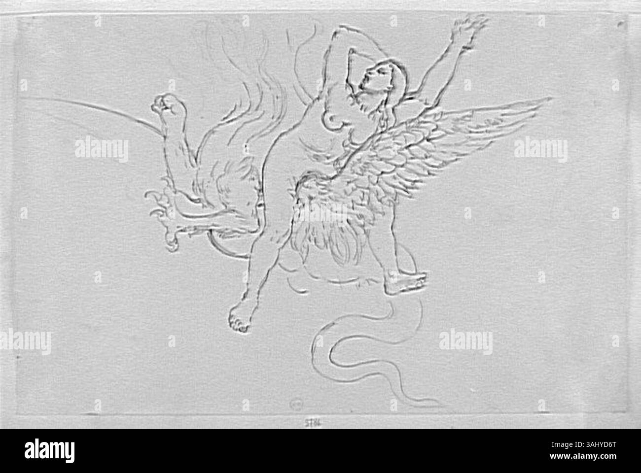 This work by Gustave Moreau represents a Chimera, a mythological ...