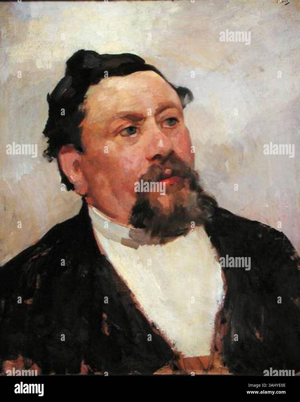 This portrait of Armand Fallières, painted by Alfred Roll, depicts the ...