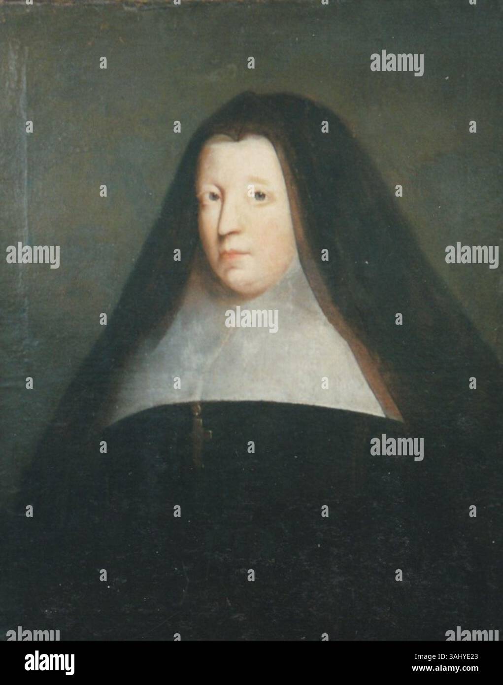 This 17th-century oil on canvas portrait depicts Henriette de Lorraine ...