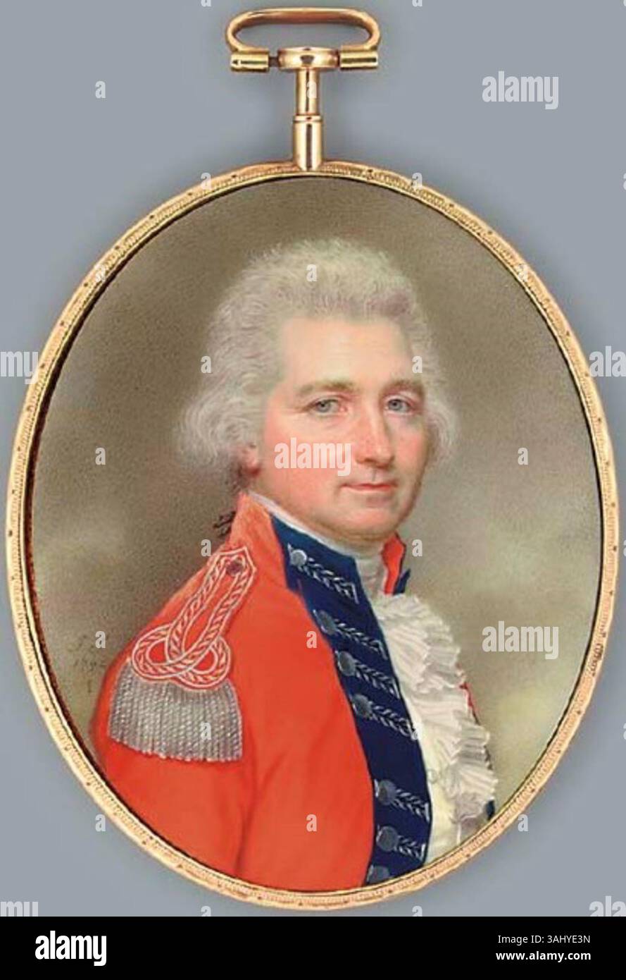 A 1794 portrait by John Smart of Lieutenant General John Richardson ...