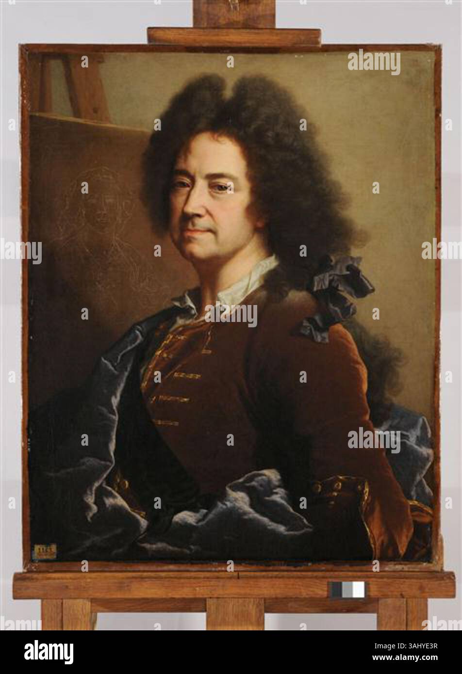 This 17th-century self-portrait by Hyacinthe Rigaud, housed in the ...