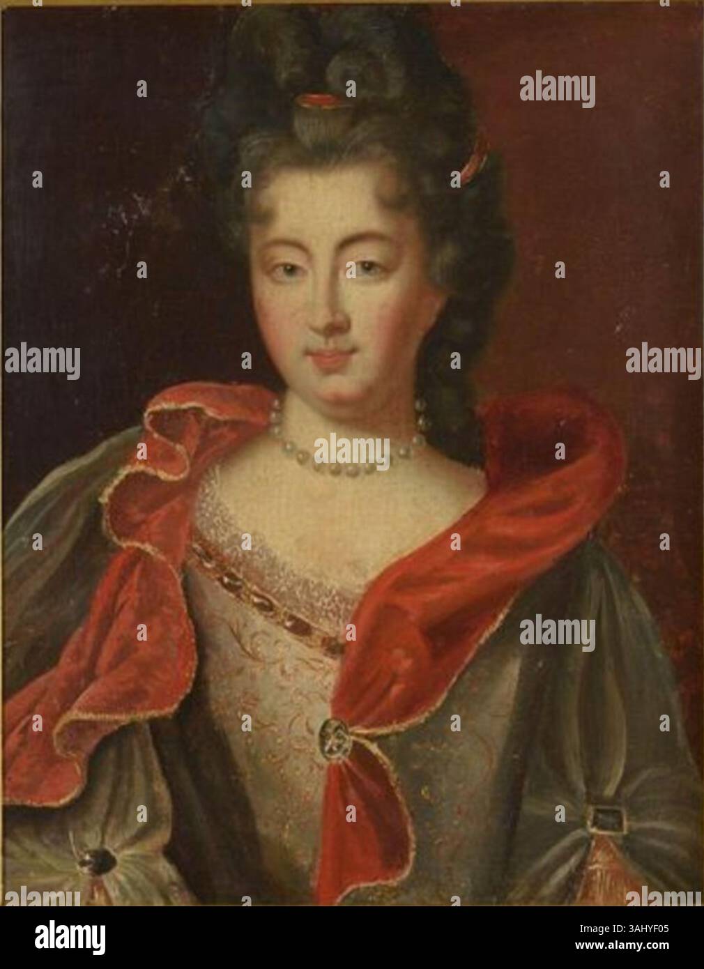 This portrait from the turn of the 17th/18th century depicts a ...