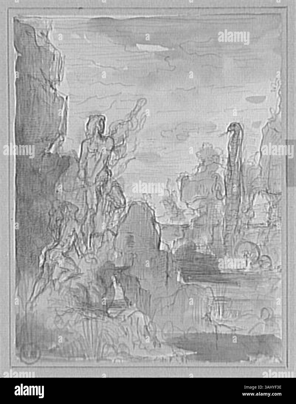 Gustave Moreau's 'Hercule et l'Hydre de Lerne' depicts the mythological ...