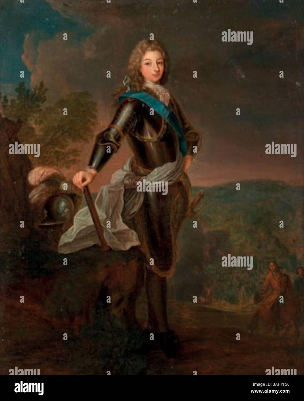 This 18th-century oil painting by the entourage of Pierre Gobert ...