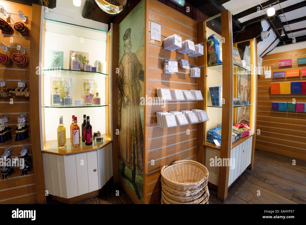 Tourist gift shop in a town Stock Photo - Alamy
