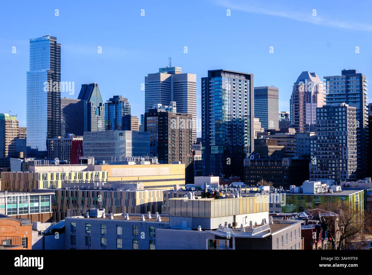 Montreal, Canada - April 4, 2025: A sweeping view of Montreal's diverse ...