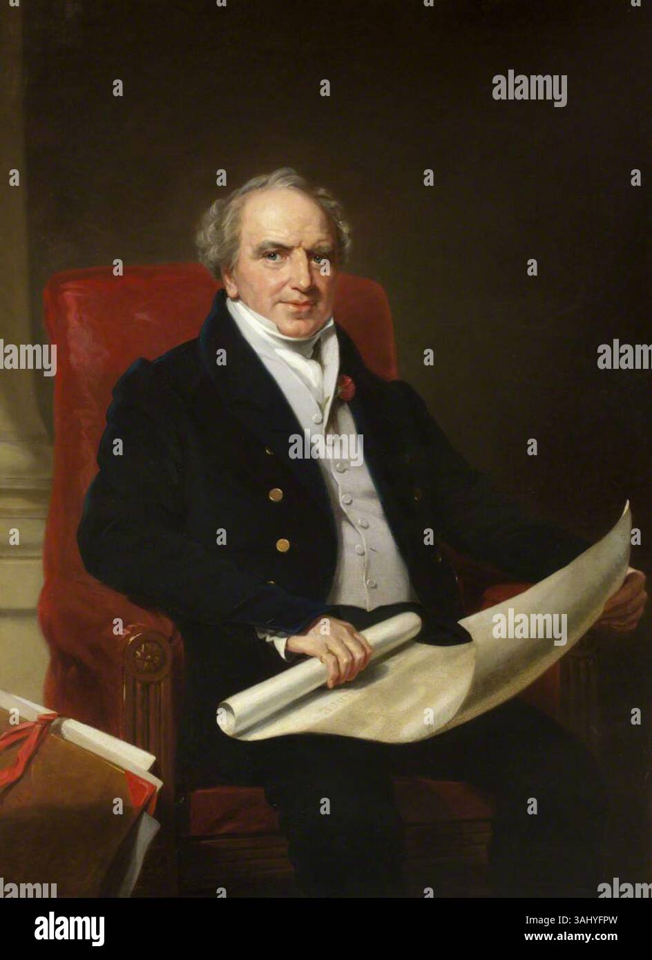 This portrait from the 1800s, possibly of James Meadows Rendel, an ...