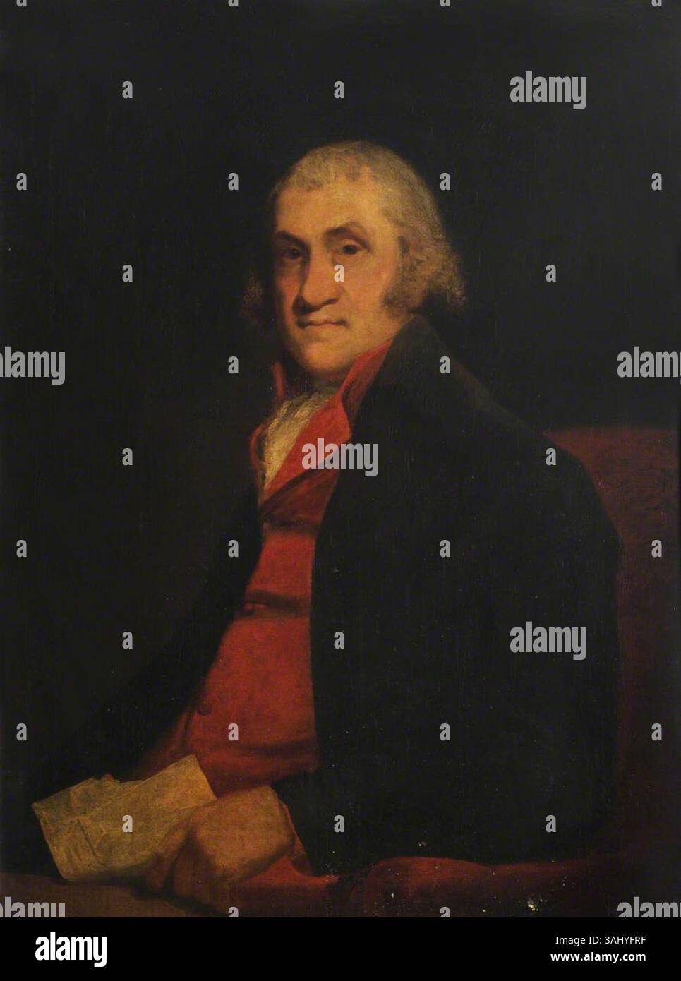 This portrait, attributed to William Beechey, depicts an unknown man, previously identified as ...