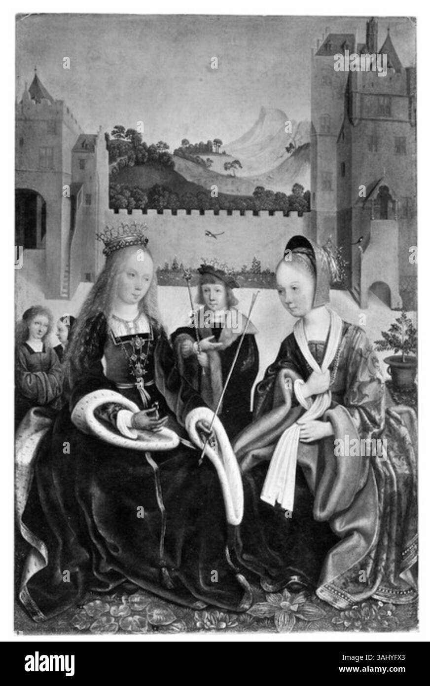 This oil painting from circa 1500 by the Master of Alkmaar portrays ...
