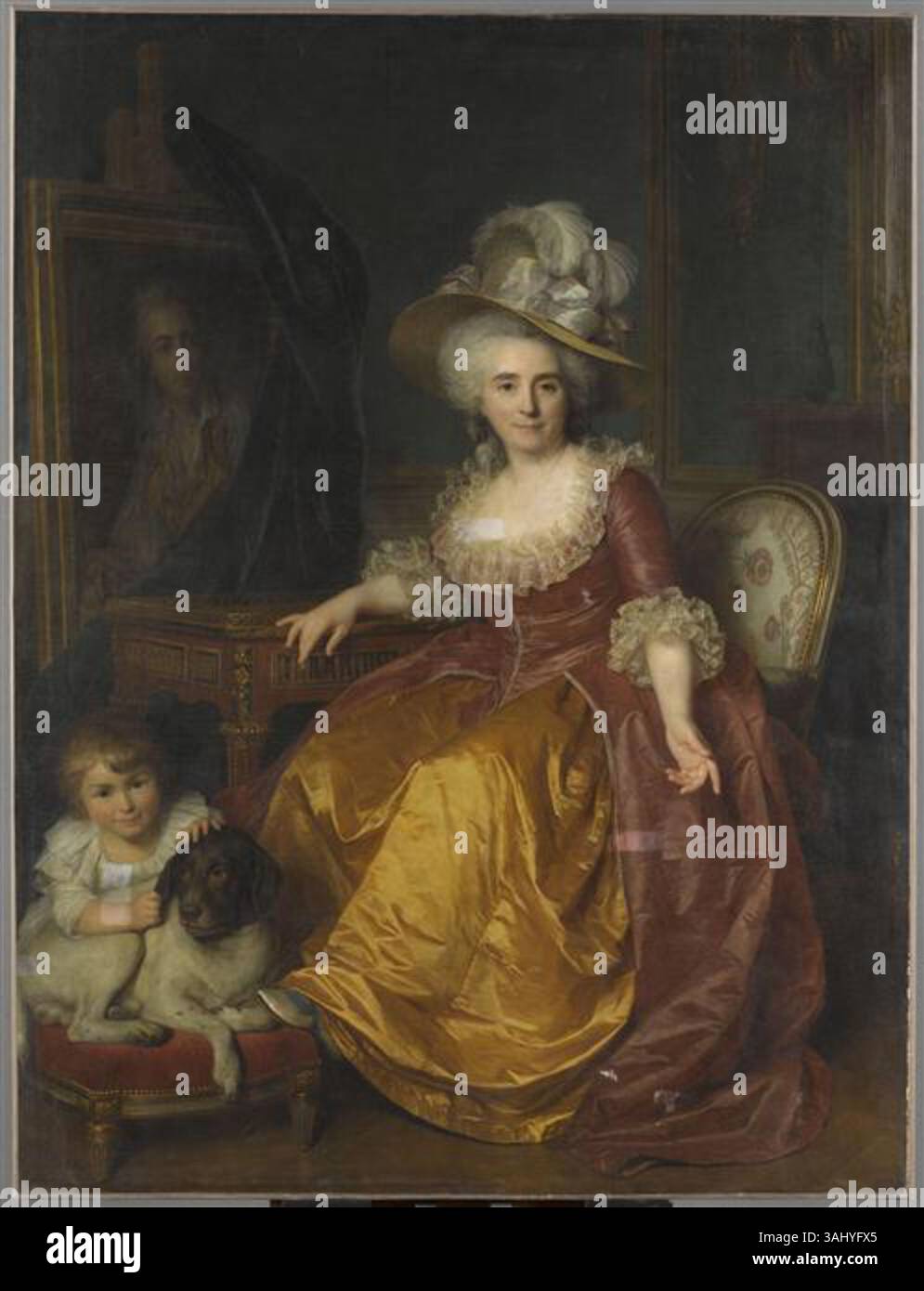 Antoine Vestier's 18th-century painting 'Madame Vestier avec enfant et ...