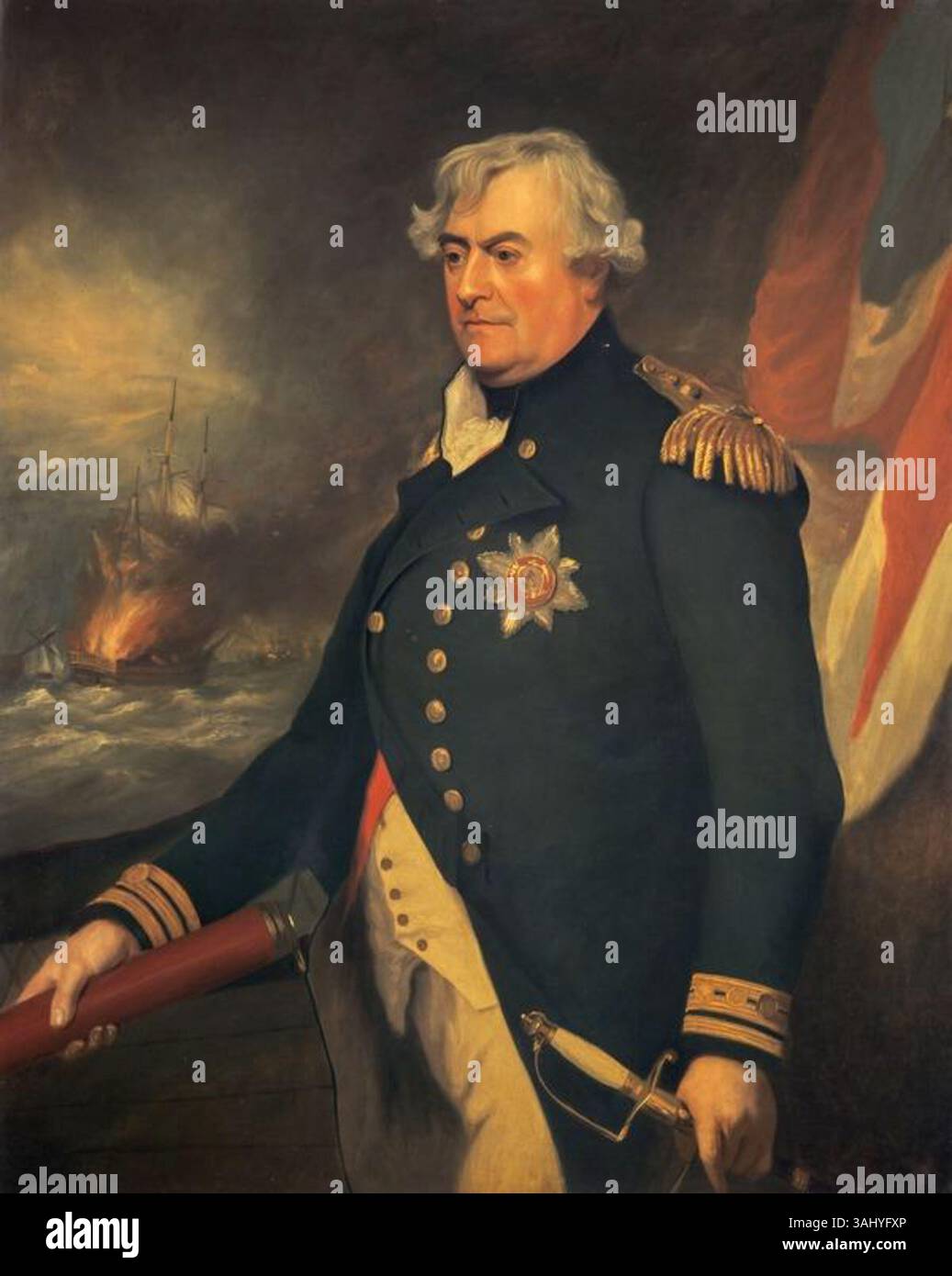 The portrait of Admiral Adam Duncan, 1st Viscount Duncan of Camperdown ...