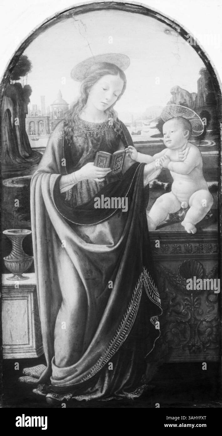 'Mary with the Christ Child,' painted by Sebastiano Mainardi around ...