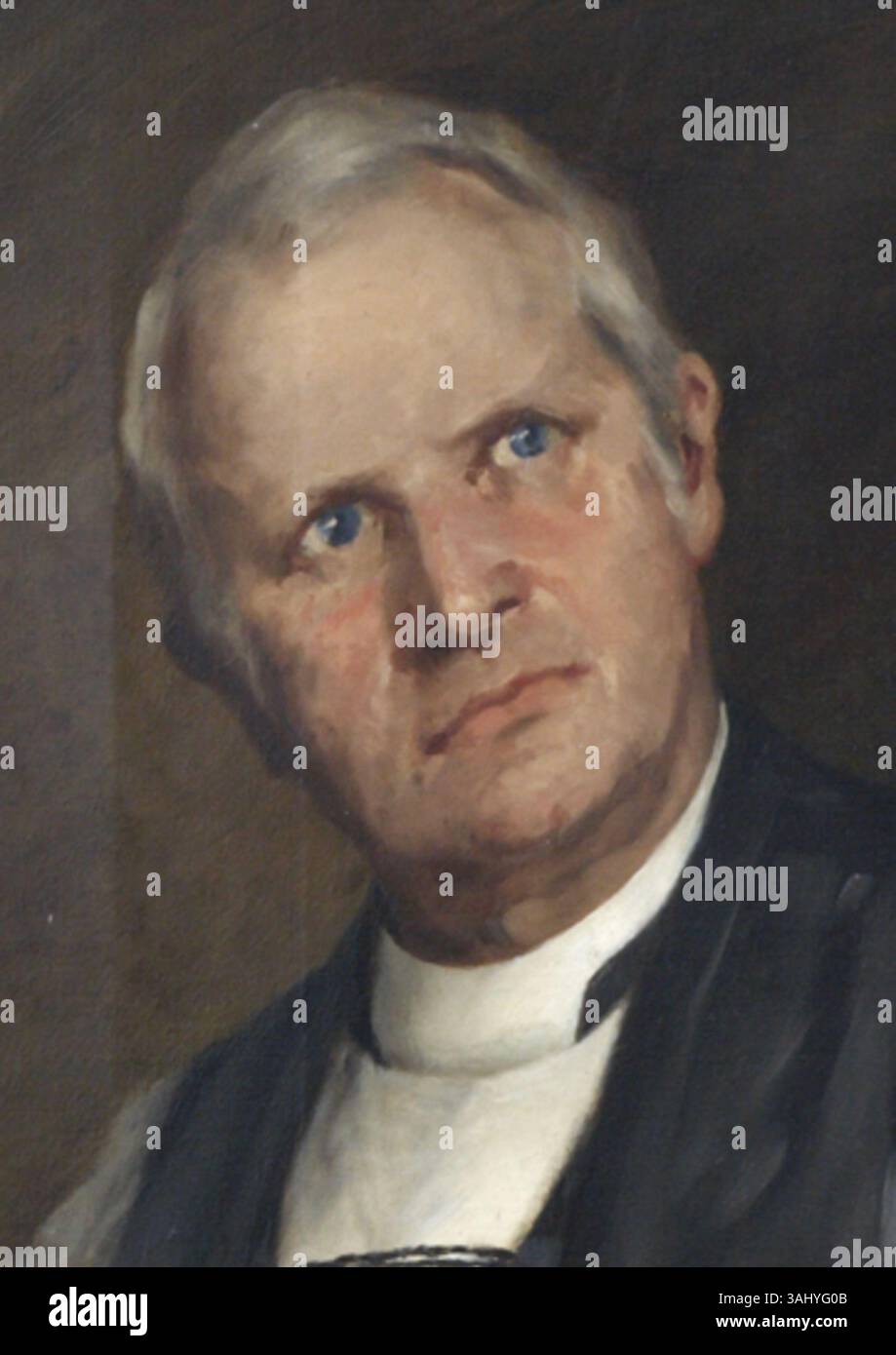 This 1906 oil portrait by Archibald Robertson depicts the Bishop of ...