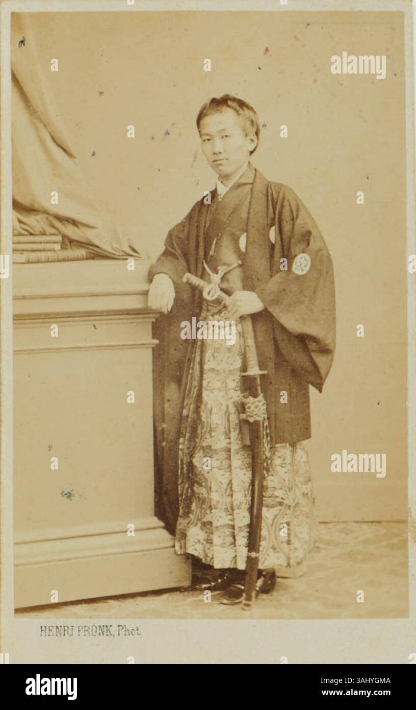 Photograph of Uchida Tsunejiro, the commanding officer of Japanese ...