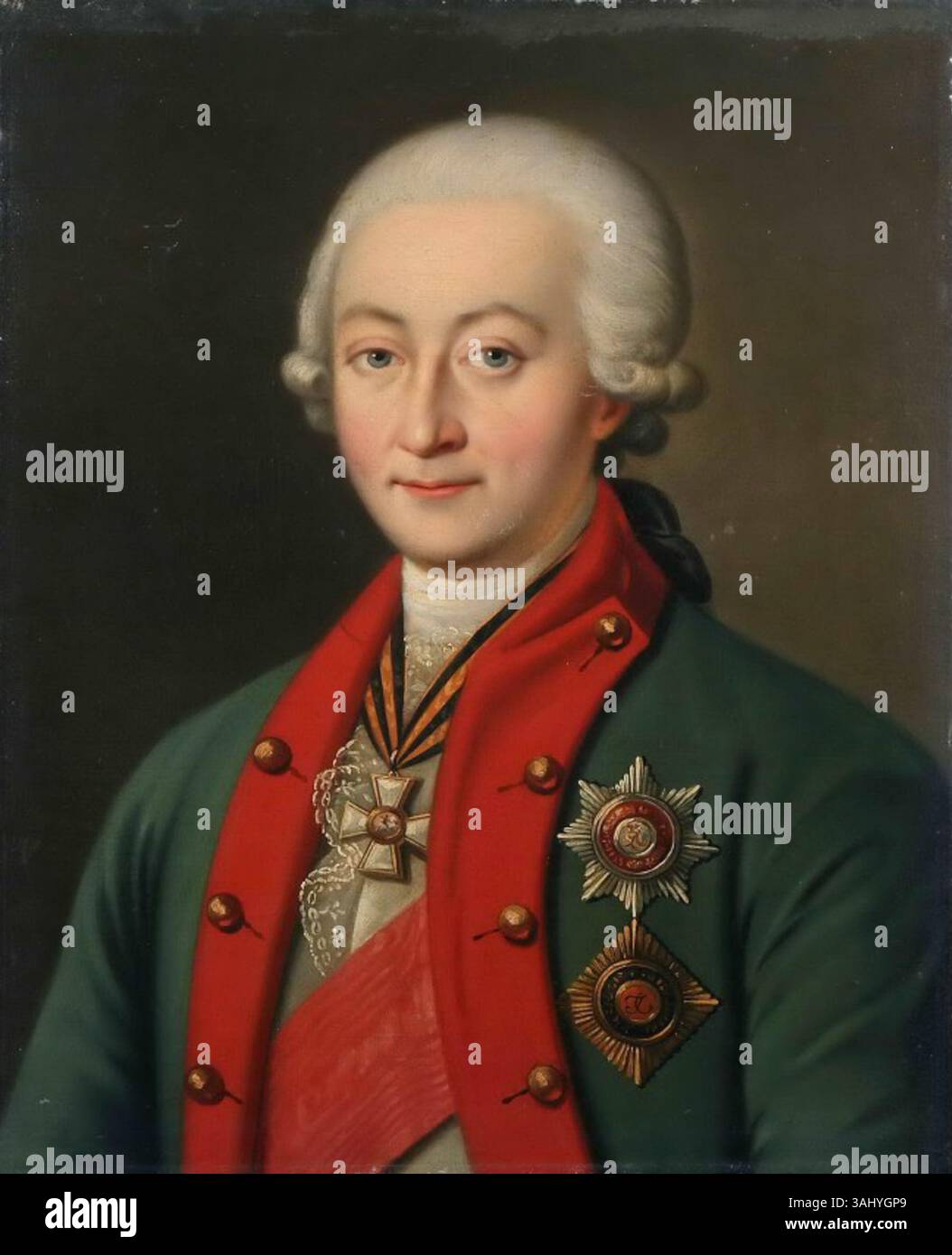 An unidentified 18th-century artist's portrait of Fedor Grigorievitch ...