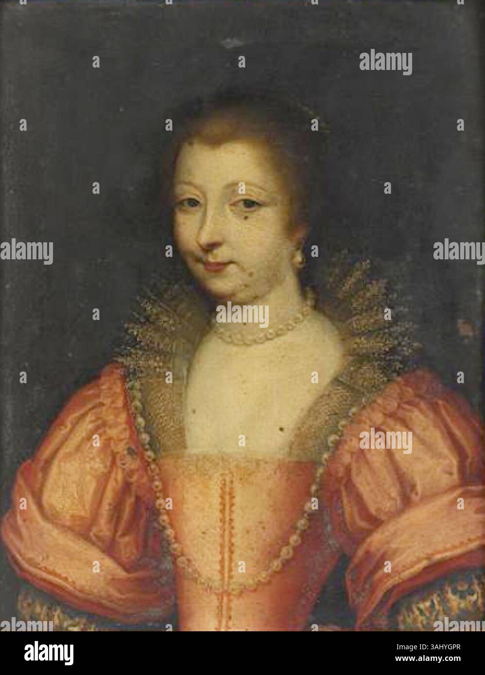 A 17th-century French oil on copper portrait, presumed to be of ...