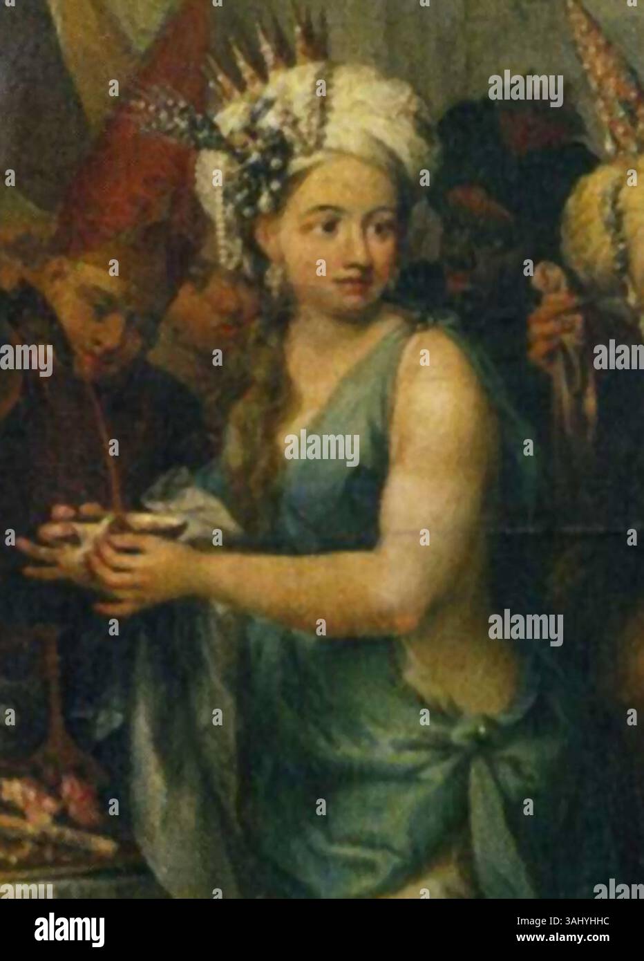 The painting 'Tamerlan und Bajazet' by Andrea Celesti, created around ...