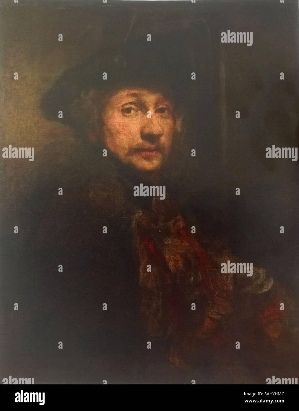 This 17th-century self-portrait attributed to the style of Rembrandt ...