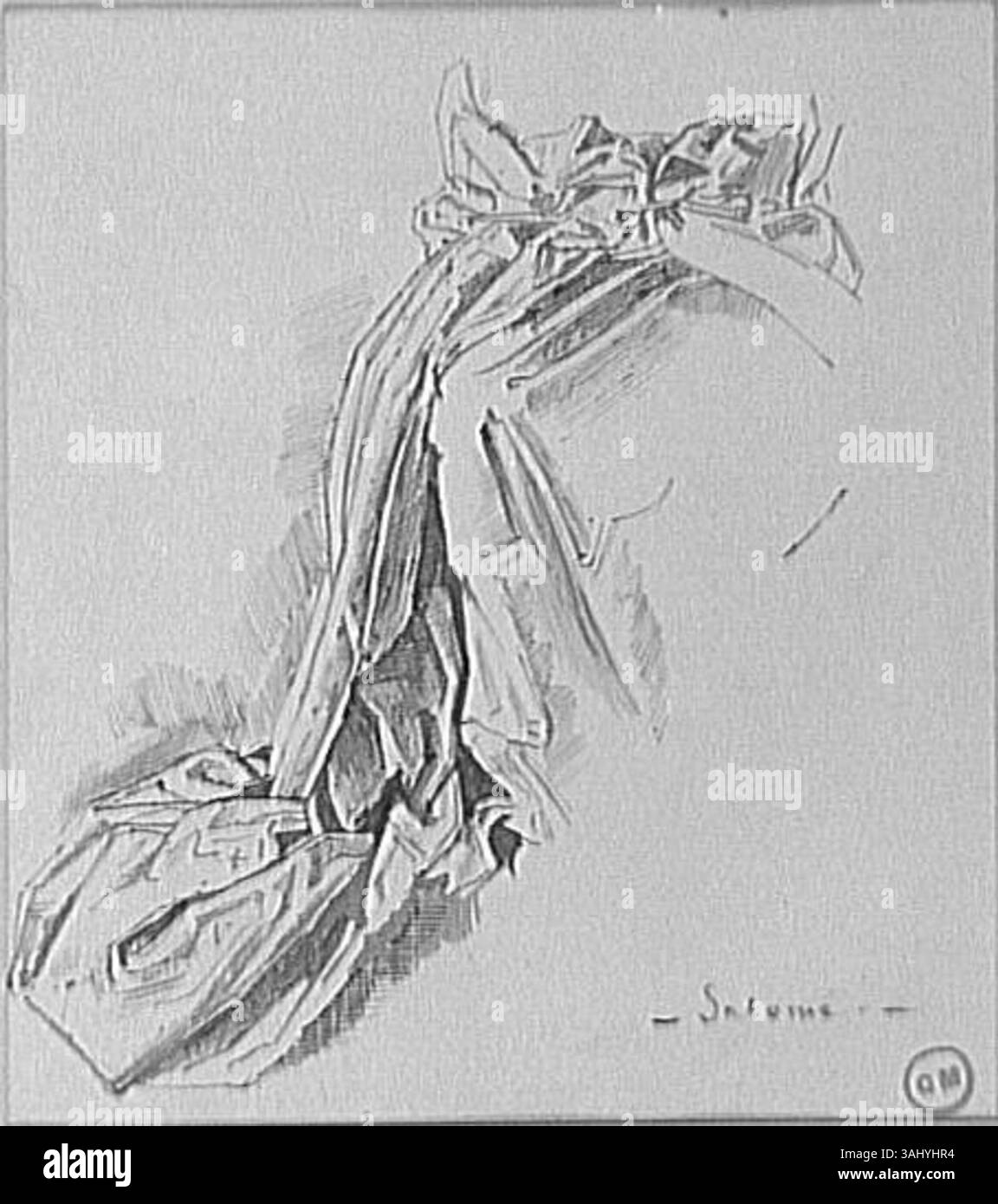Gustave Moreau's 'Étude de draperie pour Salomé dansant devant Hérode ...