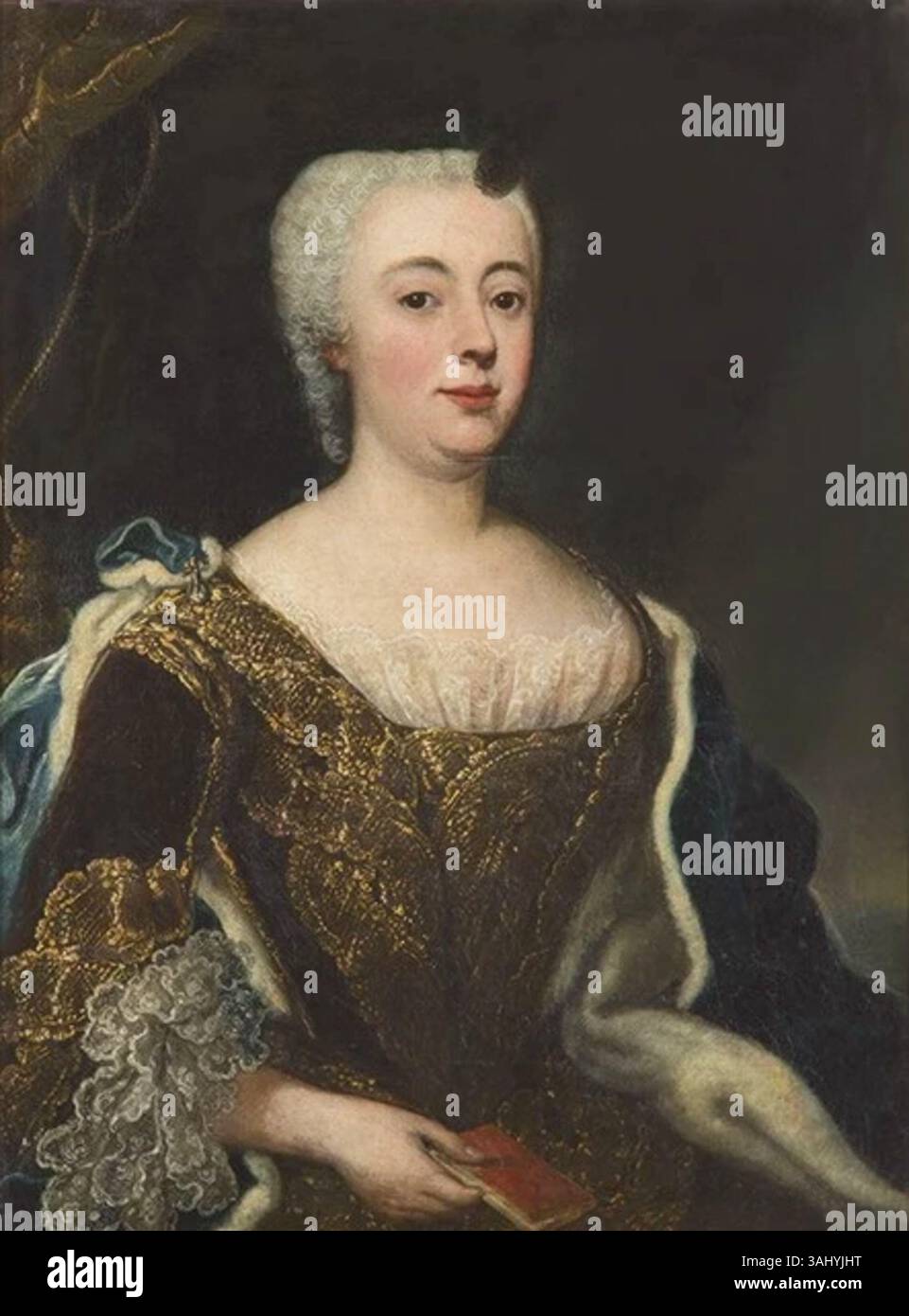 This 18th-century portrait from the Neapolitan School depicts an ...