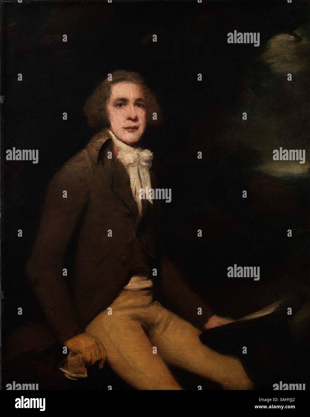 The anonymous 18th century portrait of Sir William Boothby, housed at ...
