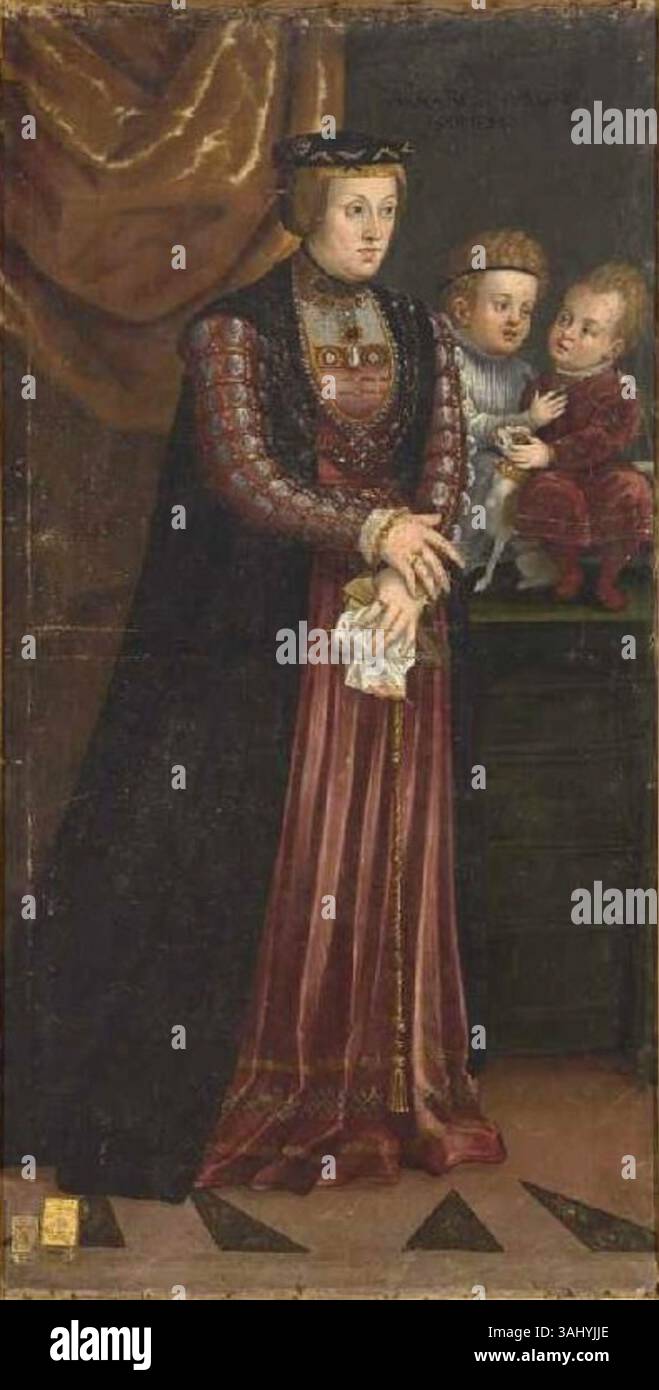 'Portrait of Anna, daughter of Ladislaus III of Sweden and Poland, and ...