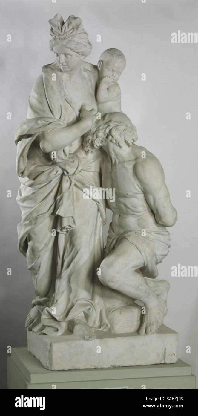 Giusto de Corte’s sculpture, Caritas Romana, created between 1650 and ...