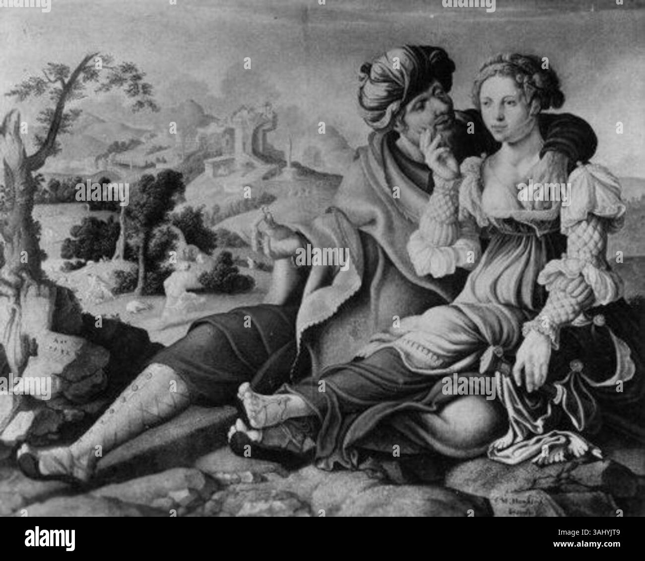 A 1532 painting by Maarten van Heemskerck depicting the biblical story ...