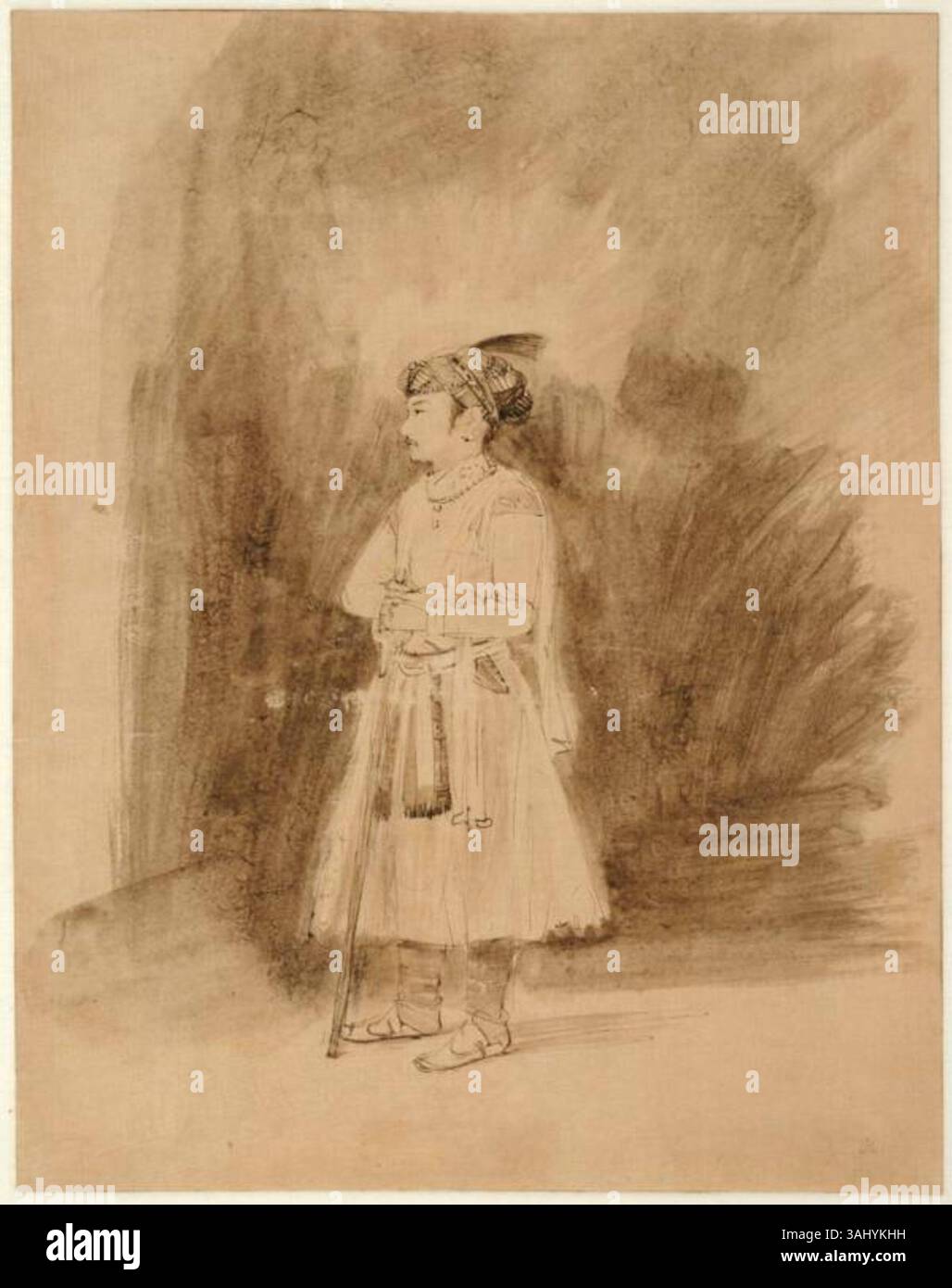 Rembrandt's 'Indian Ruler (Shah Shuja')' created between 1656 and 1661 ...