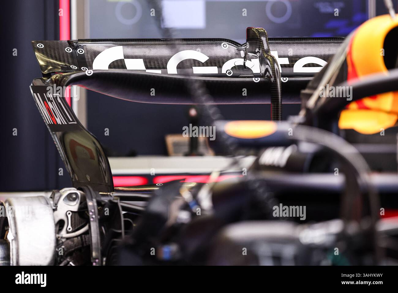 Red Bull Racing RB21, mechanical detail rear wing during the Formula 1 ...