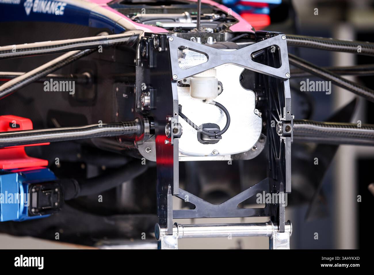 Alpine F1 Team A525, mechanical detail front suspension during the Formula 1 Gulf Bahrain Grand ...