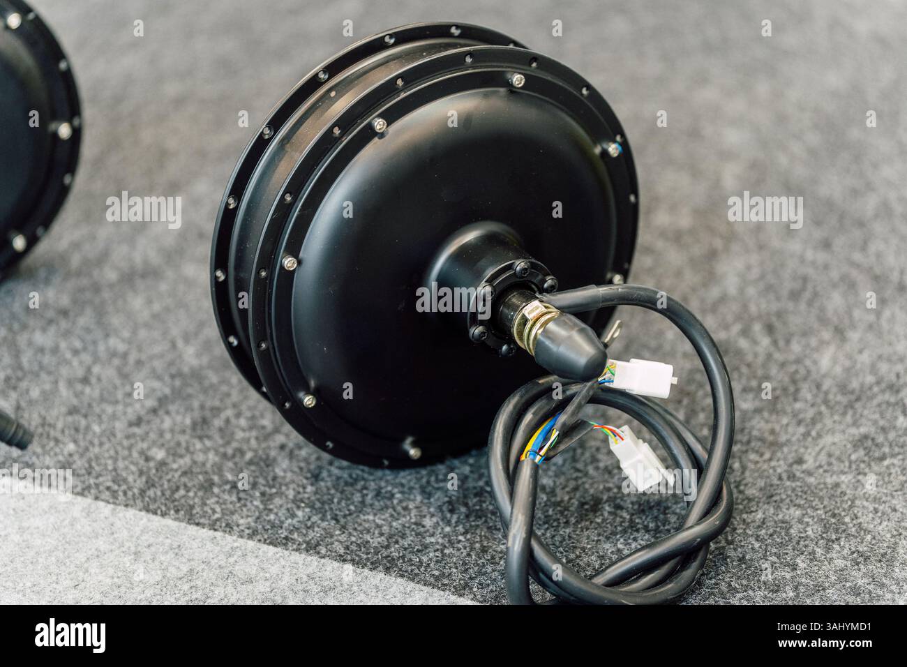 Electric motor in motorcycle wheel. without gasoline engine for ...