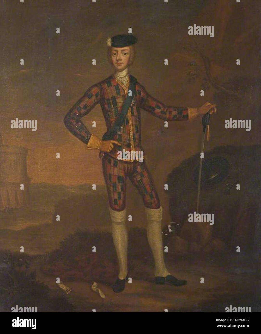 A portrait of Prince Charles Edward Stuart (1720-1788), painted circa ...