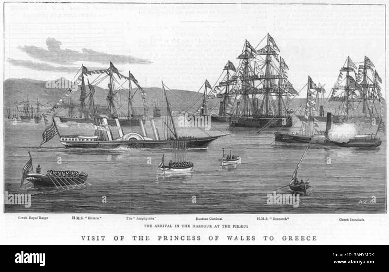 This 1877 illustration from The Graphic depicts the Princess of Wales ...